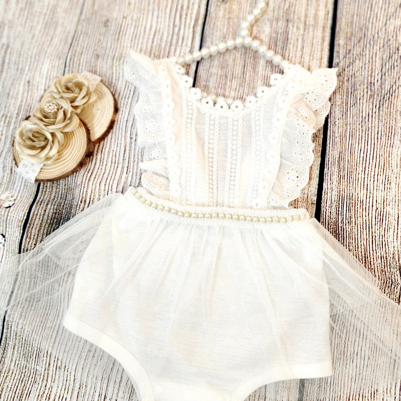 Baby Girl Ruffle Romper - Etsy