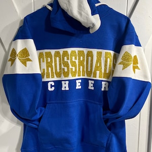 Custom Personalized Cheer Design J. America Varsity Fleece Colorblocked ...