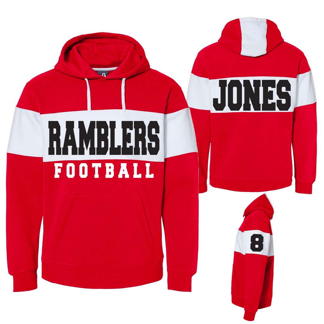 New Custom Personalized Football Design J. America Varsity Fleece ...
