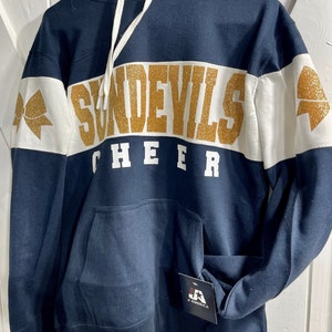 Custom Personalized Cheer Design J. America Varsity Fleece Colorblocked ...