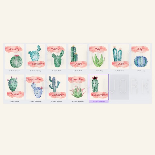 Cactus Classroom Decor - Etsy