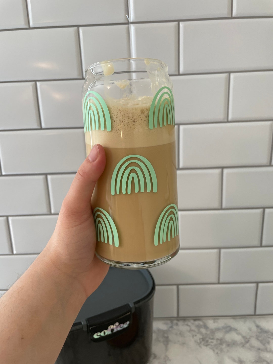 Rainbow | 16 Oz Can Glass | 20 Oz Can Glass | Libby 209 Beer Can Glass ...