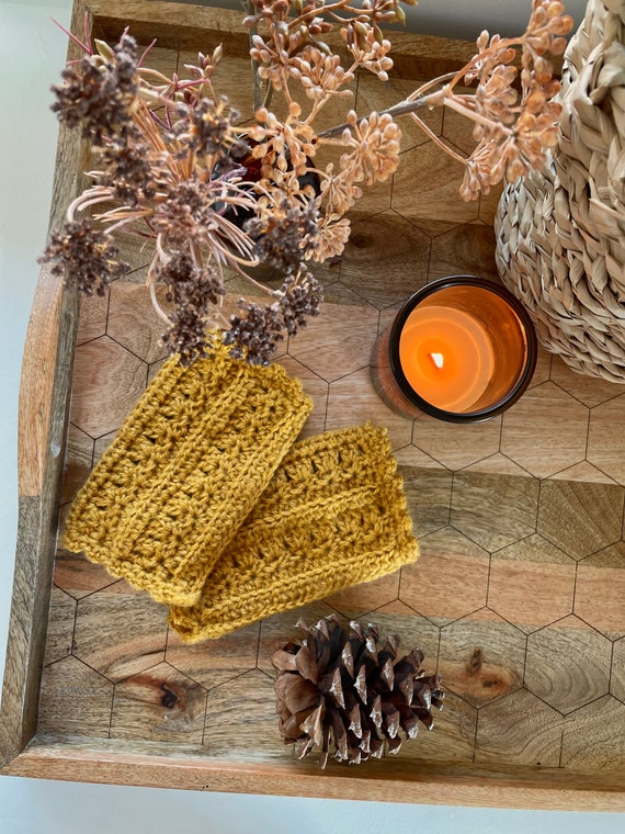 Warm & Fuzzy Finger-less Gloves - Etsy