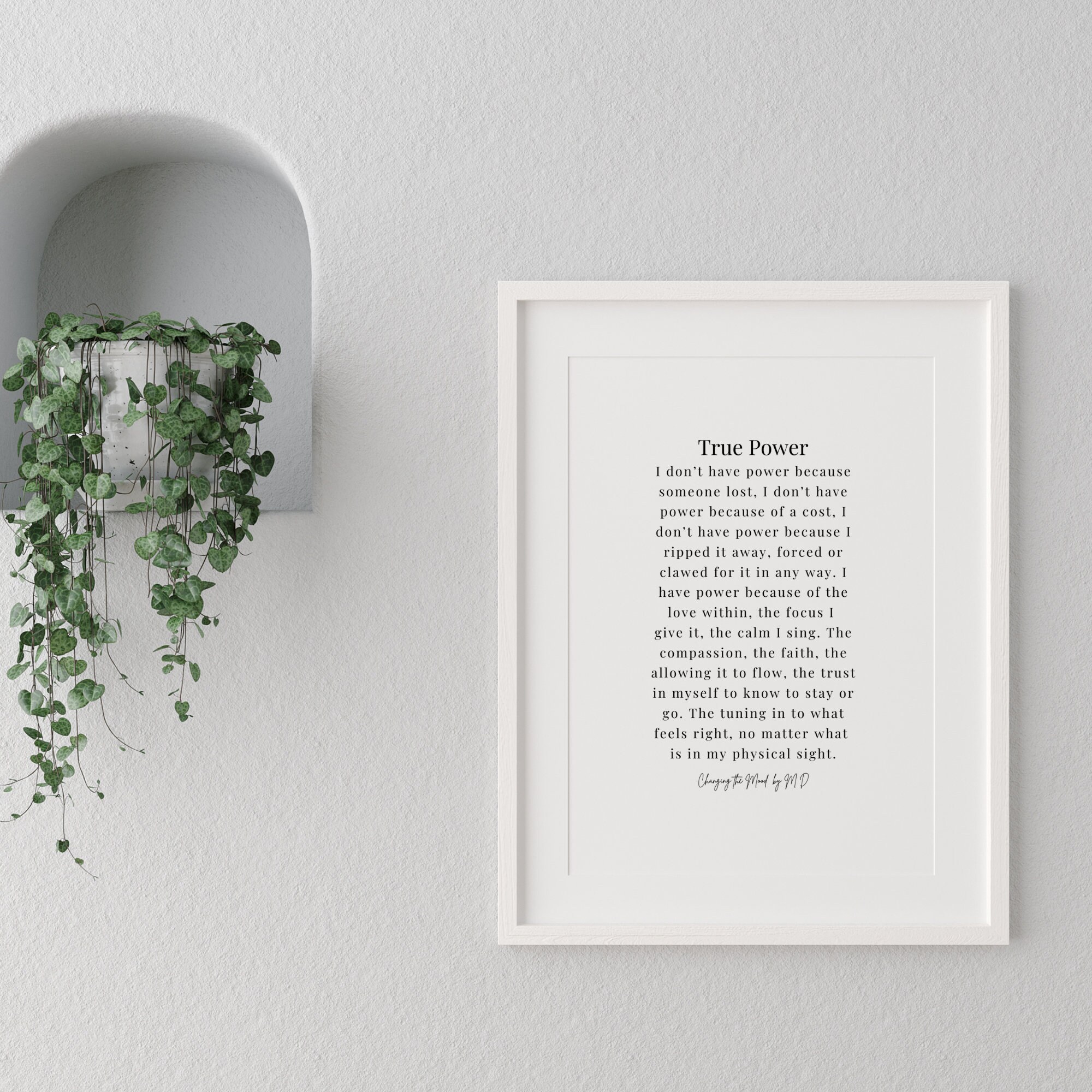 True Power - Original Poem Print (A4 and A3 Download) - Etsy