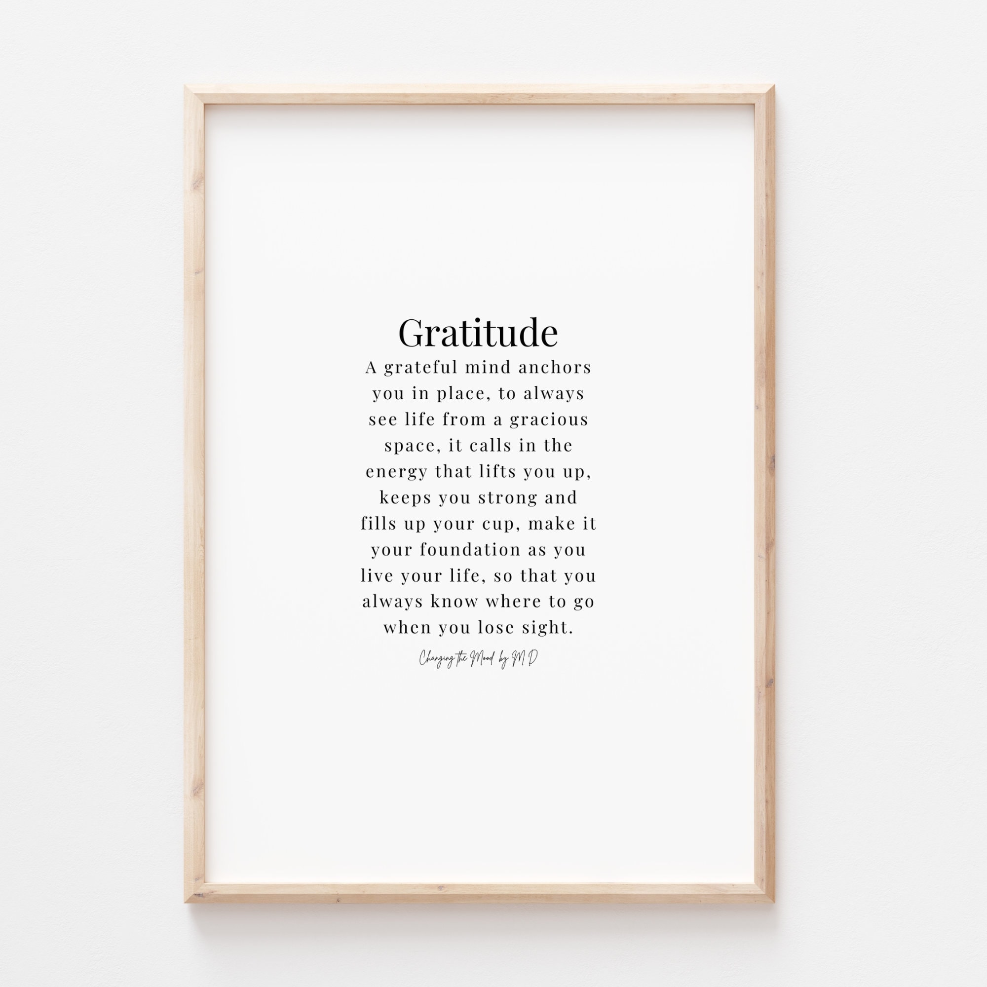 Gratitude - Original Poem Print (A4 and A3 Download) - Etsy