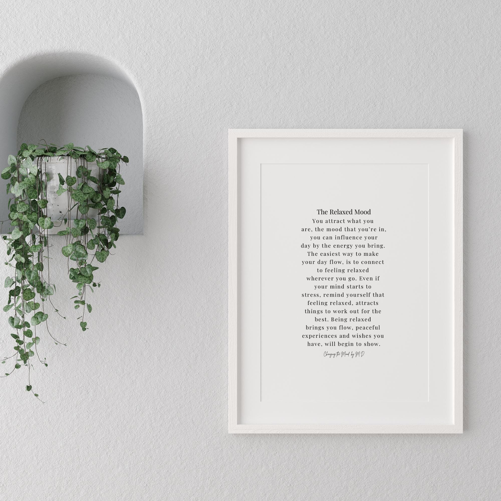 The Relaxed Mood - Original Poem Print (A4 and A3 Download) - Etsy