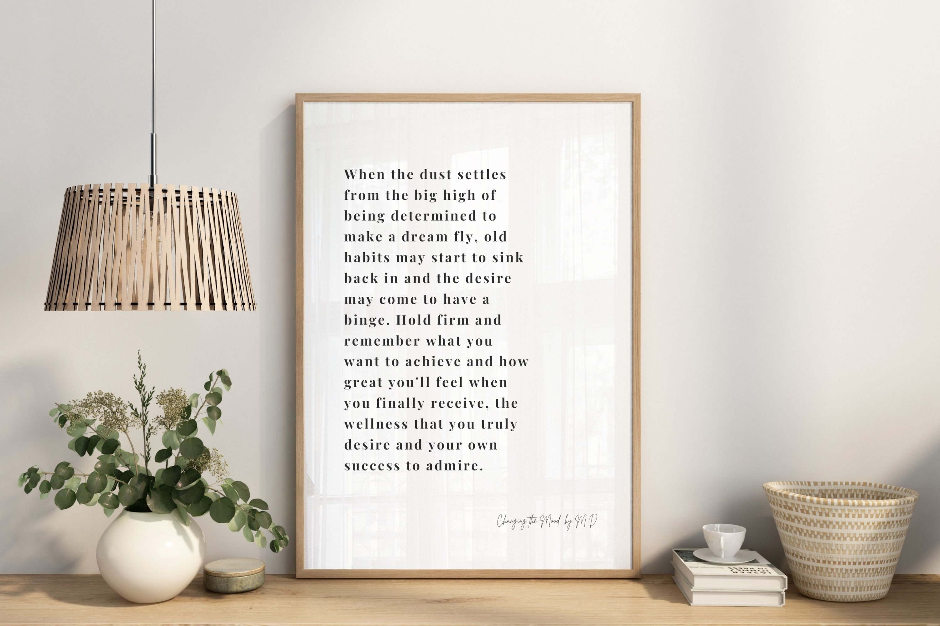 The Health Goal Original Poem Print A4 and A3 Download | Etsy