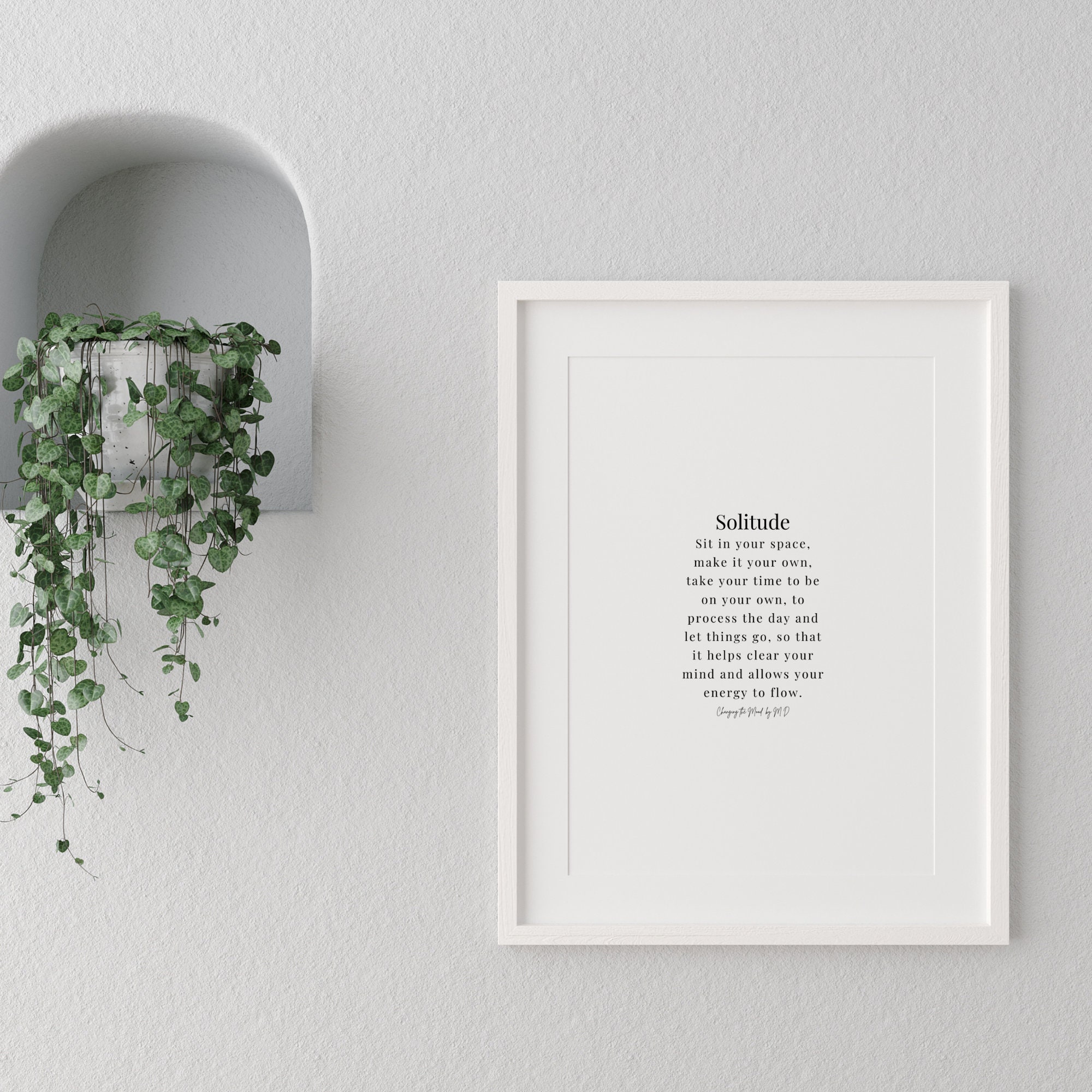 Solitude - Original Poem Print (A4 and A3 Download) - Etsy