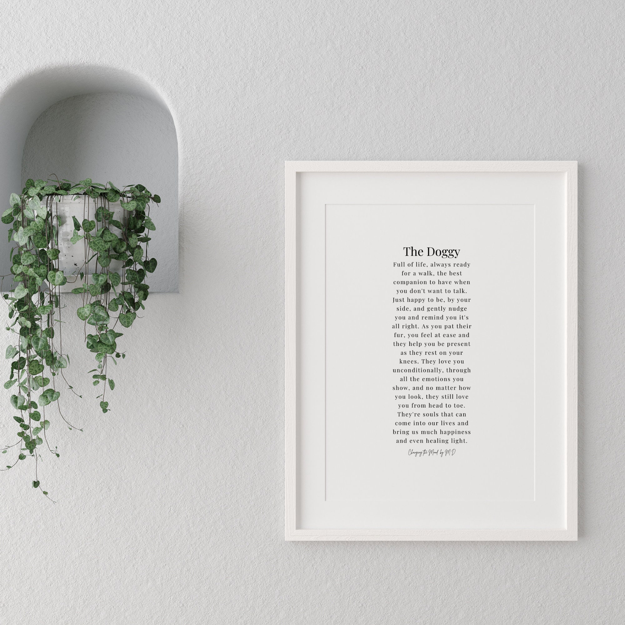 The Doggy Original Poem Print A4 and A3 Download - Etsy