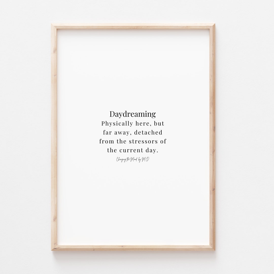 Daydreaming - Original Poem Print - A4 and A3 Download - Etsy