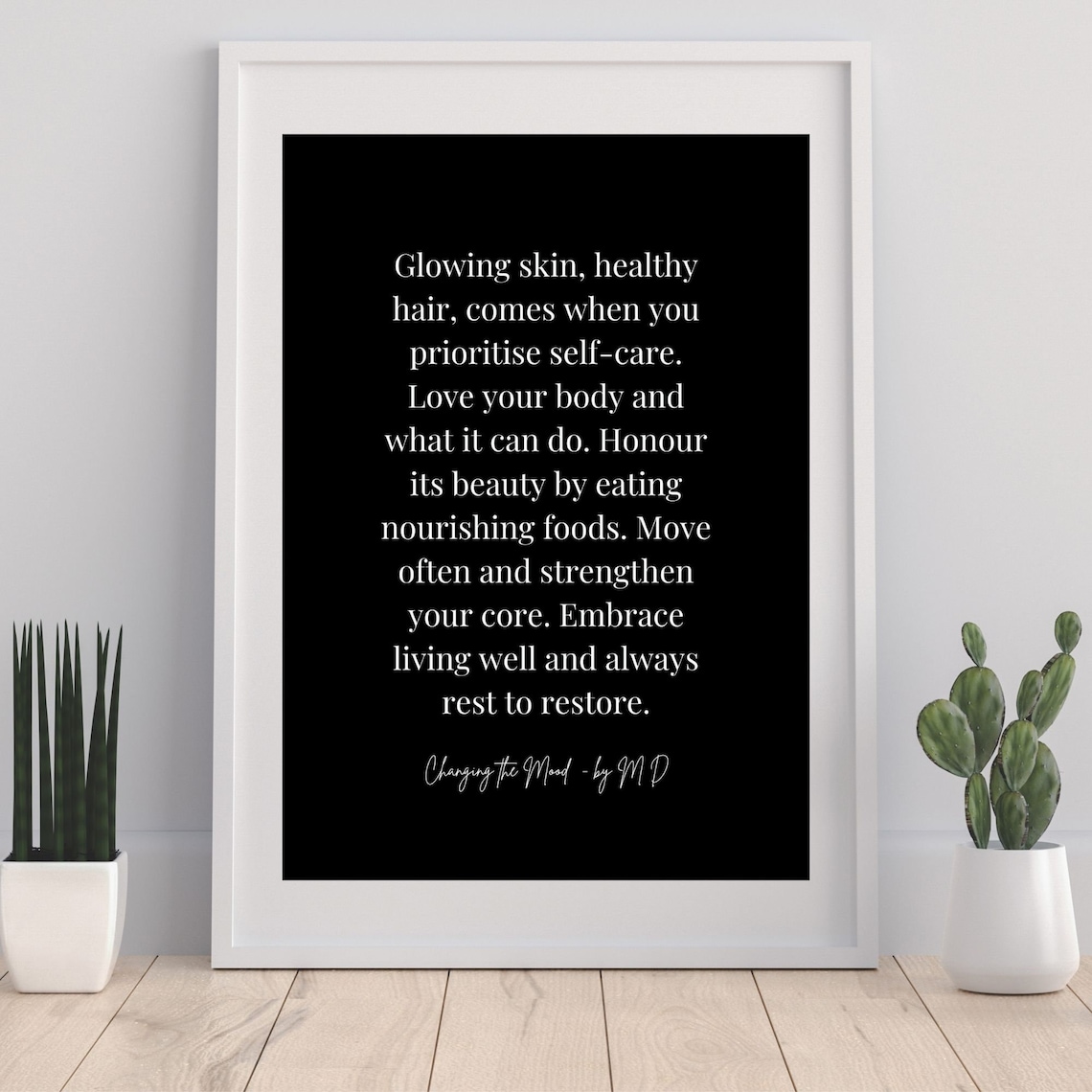Self-care Original Poem Print A4 and A3 Download | Etsy