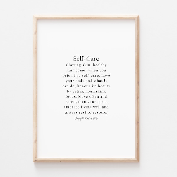 Self Care Poem - Etsy Finland