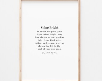 Focus Inward Original Poem Print A4 and A3 Download - Etsy