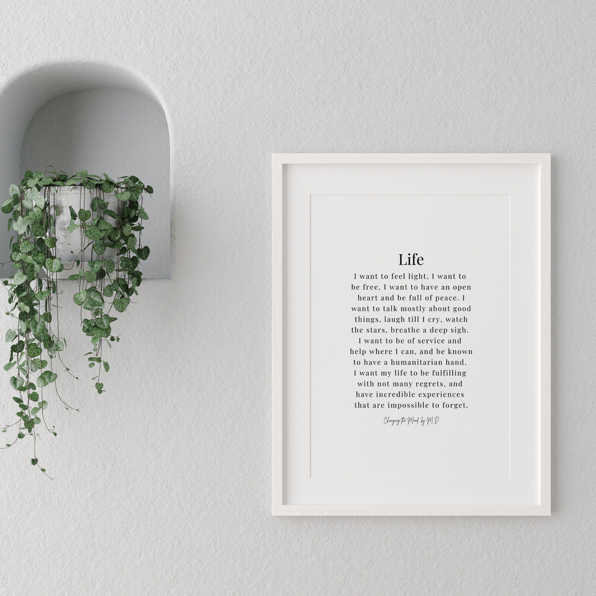 Life Original Poem Print A4 and A3 Download - Etsy