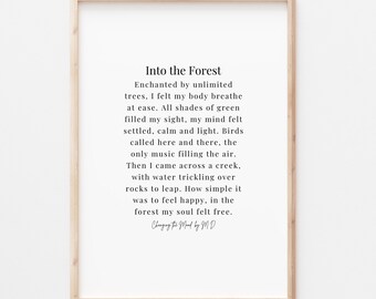 Intuition Original Poem Print A4 and A3 Download - Etsy