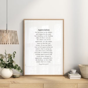 Appreciation - Original Poem Print (A4 and A3 Download) - Etsy