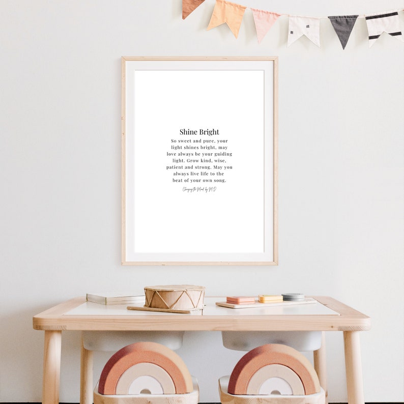 Shine Bright - Original Poem Print (A4 and A3 Download) - Etsy