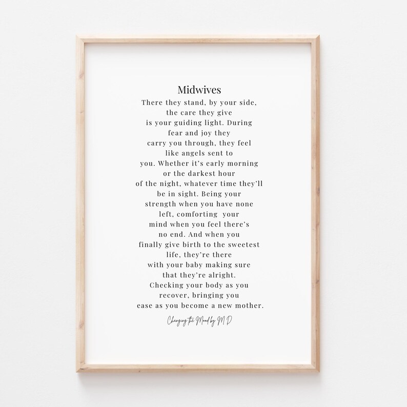 Midwives - Original Poem Print (A4 and A3 Download) - Etsy