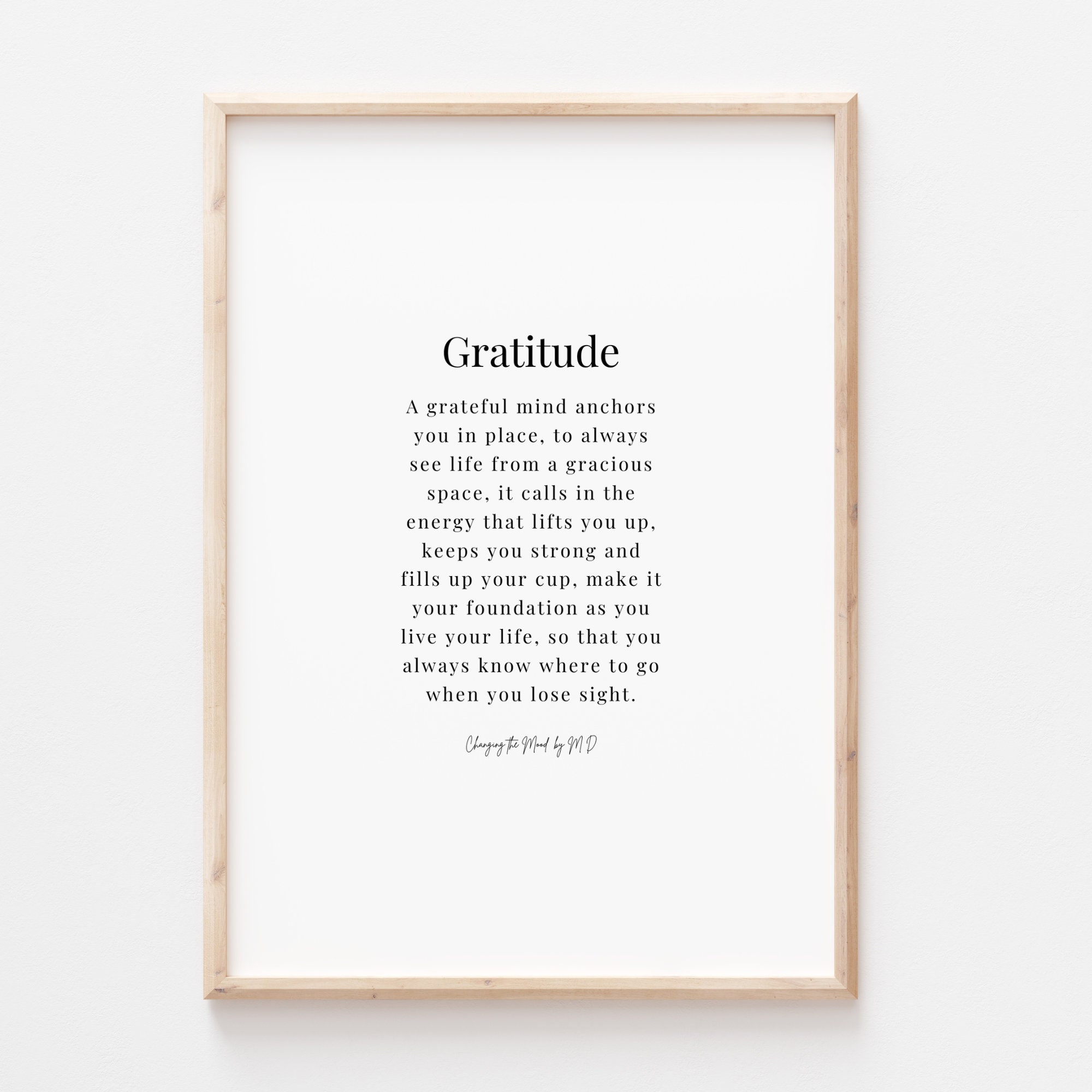 Gratitude - Original Poem Print (A4 and A3 Download) - Etsy