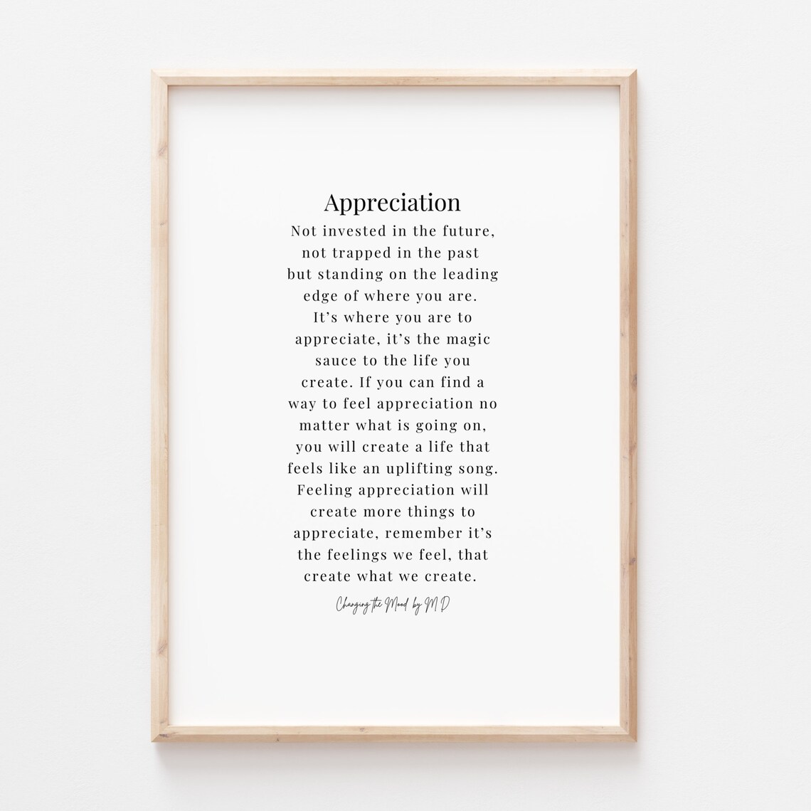 Appreciation - Original Poem Print (A4 and A3 Download) - Etsy