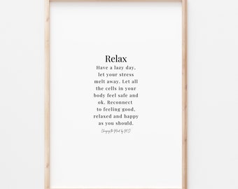 Pause Original Poem Print A4 and A3 Download - Etsy