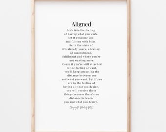 Focus Inward - Original Poem Print - A4 and A3 Download - Etsy