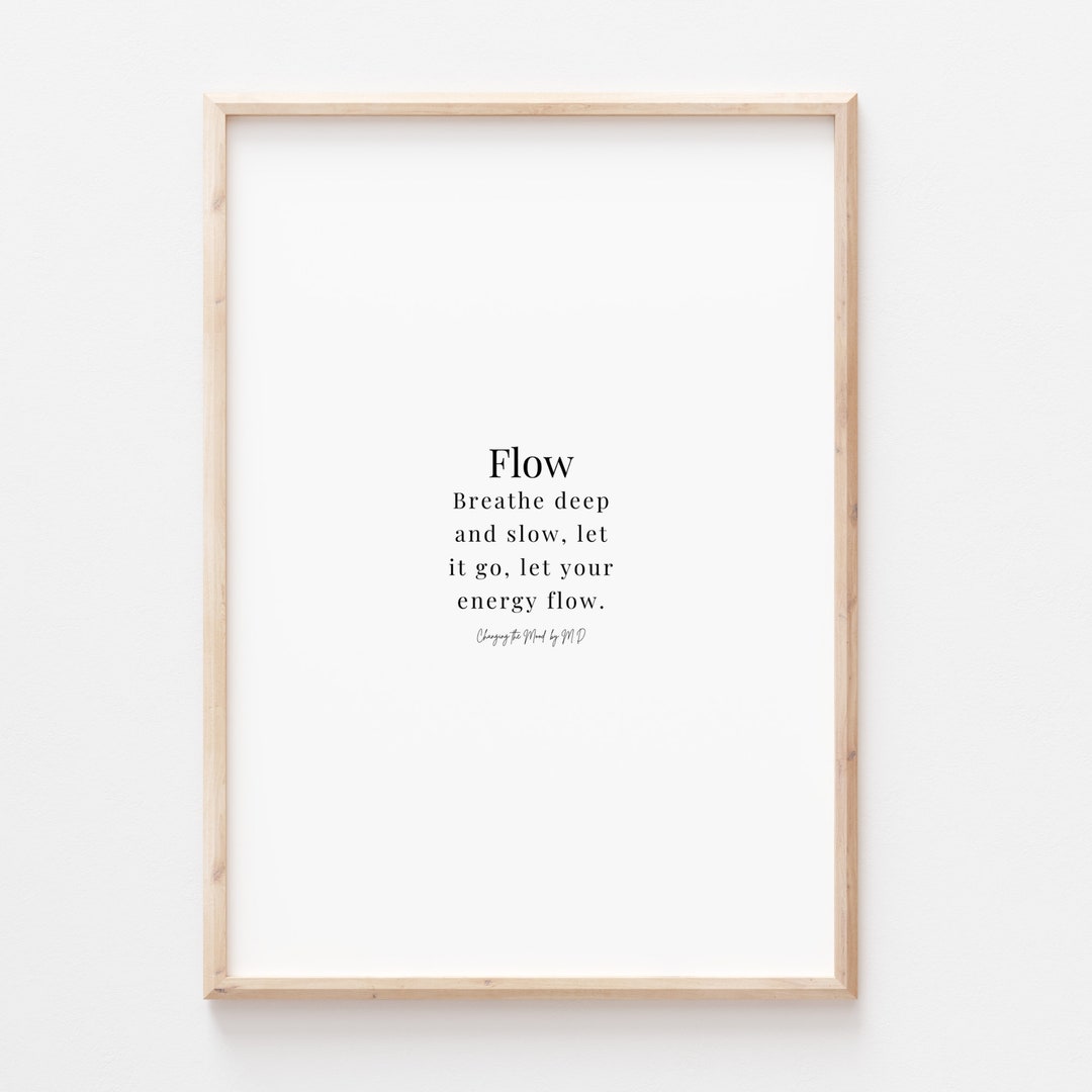 Flow - Original Poem Print (A4 and A3 Download) - Etsy