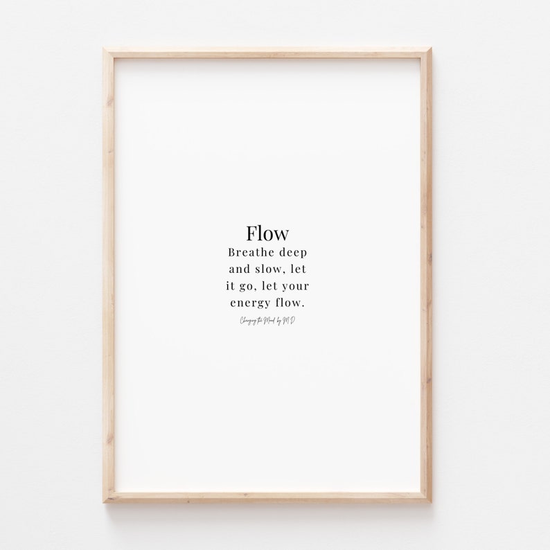 Flow - Original Poem Print (A4 and A3 Download) - Etsy