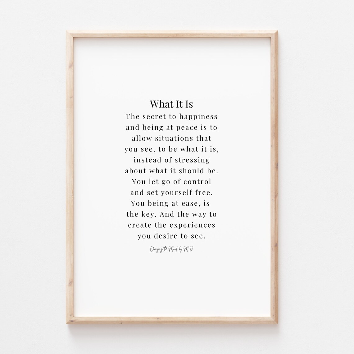 What It is - Original Poem Print (A4 and A3 Download) - Etsy