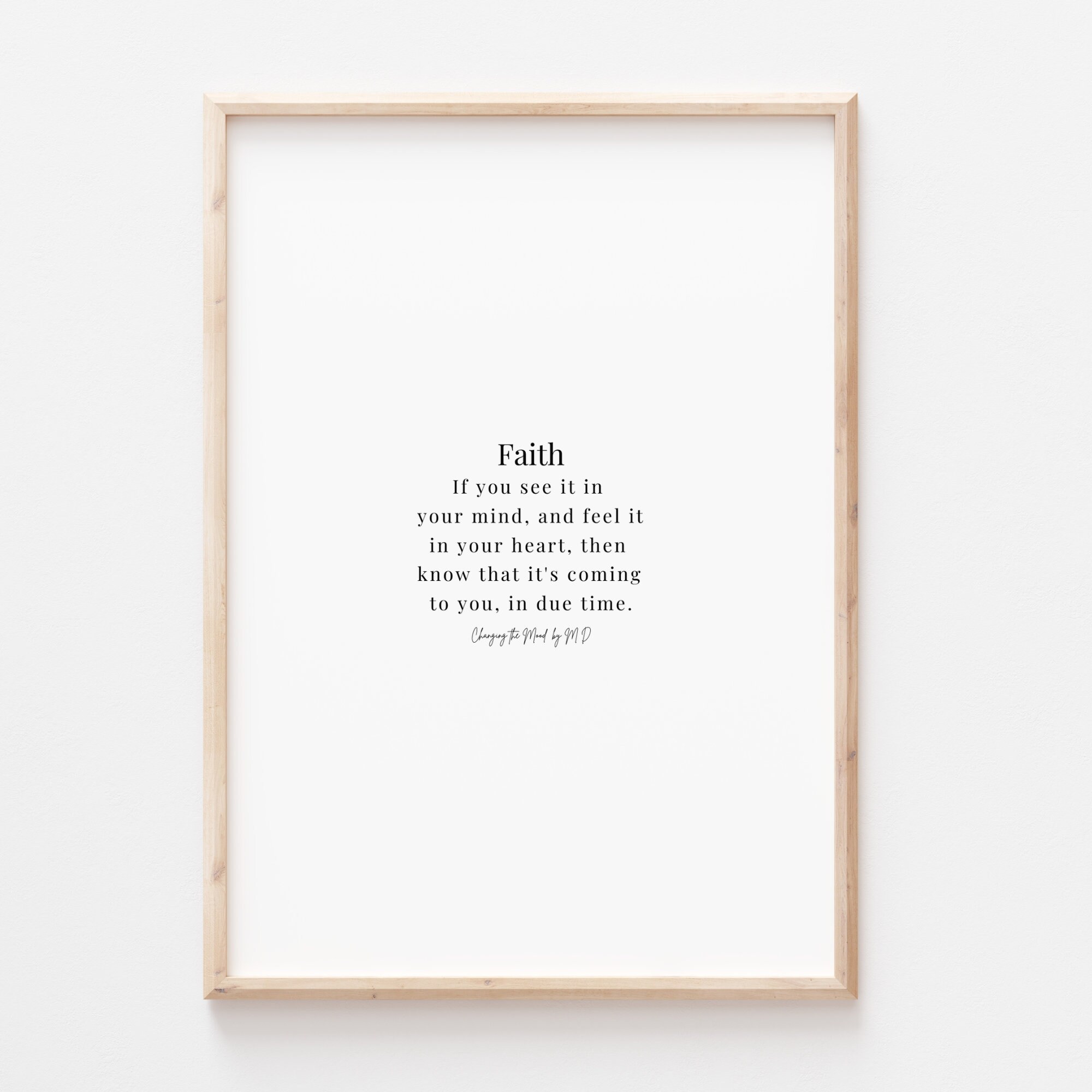 Faith - Original Poem Print (A4 and A3 Download) - Etsy