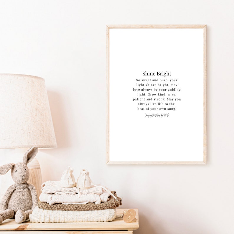 Shine Bright - Original Poem Print (A4 and A3 Download) - Etsy