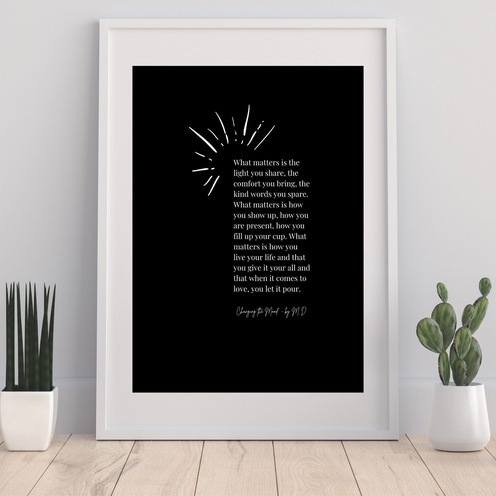 What Matters Original Poem Print A4 and A3 Download | Etsy