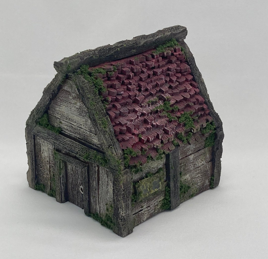 Fantasy Wooden Cabin 28mm Role-playing Game Scenery Scatter Terrain for ...