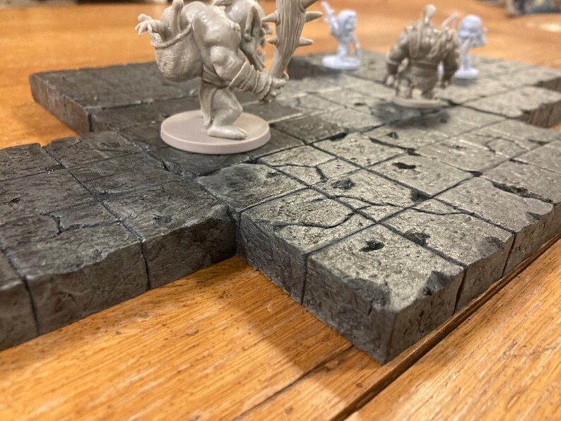 3x3 Dungeon Tiles Set 28mm Role-playing Game Scenery - Scatter Terrain ...