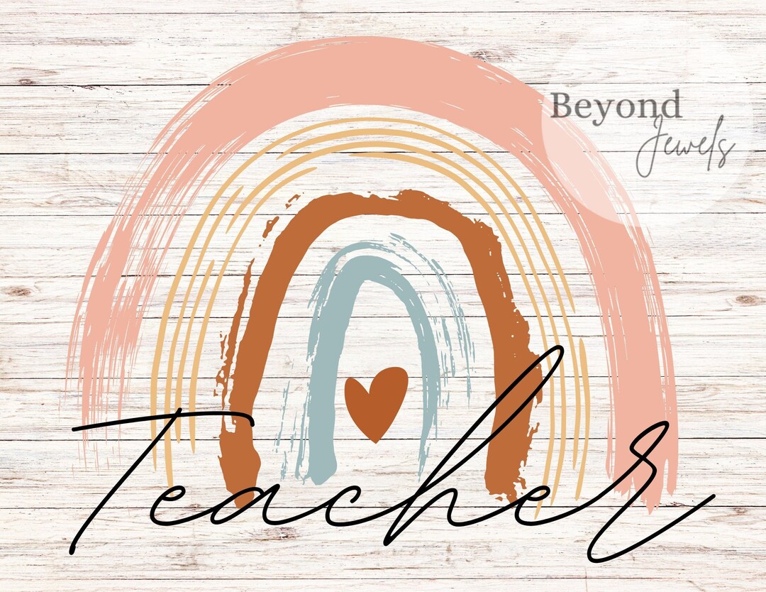 Boho Rainbow Design for Your Favorite Teacher, Shirt Design, Tote Bag ...