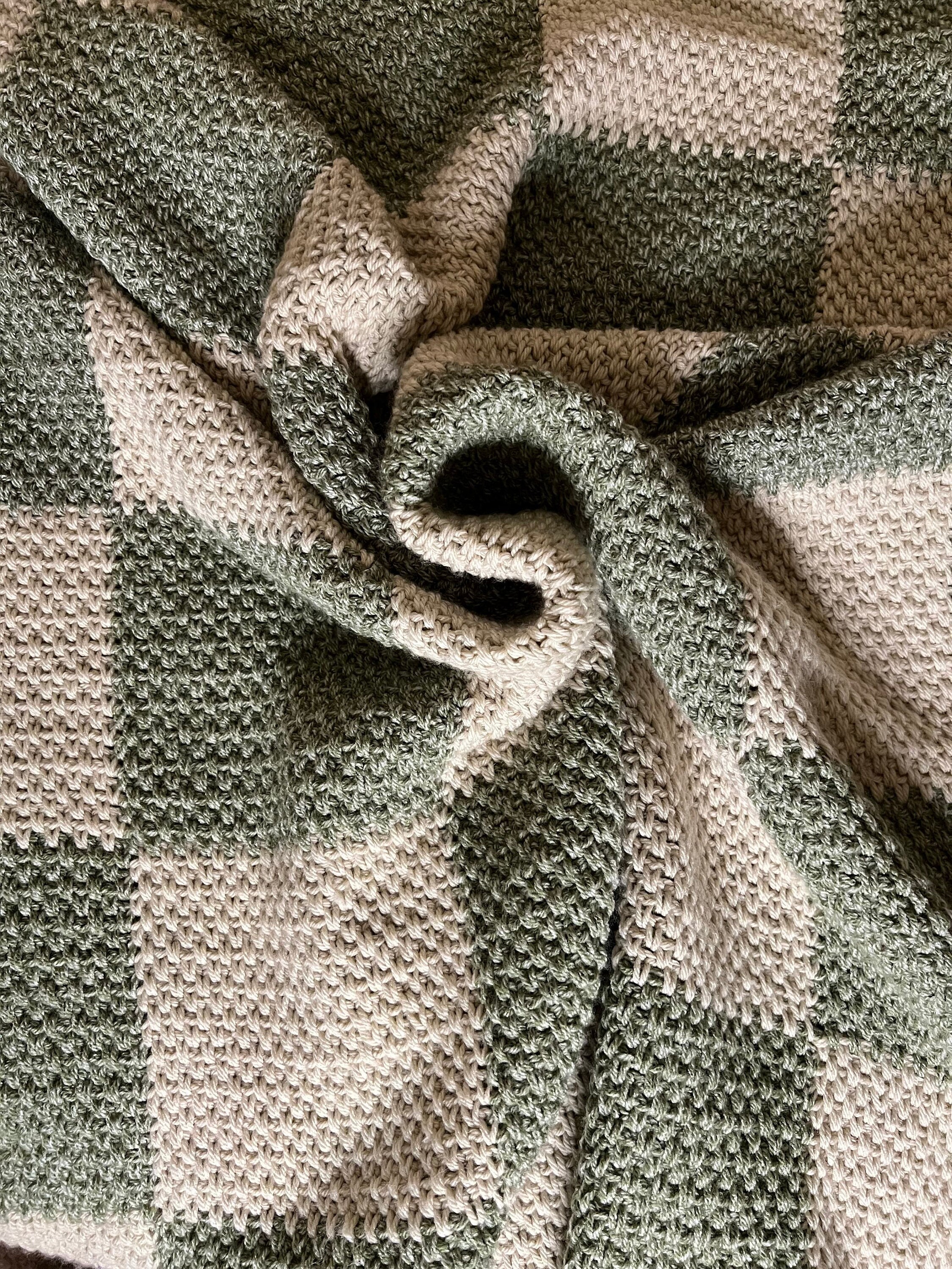 Check It Out Blanket PDF Crochet Pattern Texture Geometric Checkered ...