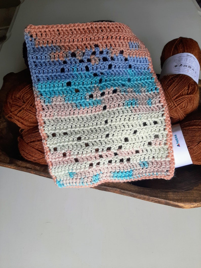 TULIP Filet Crochet Pattern for Baby Blanket, Scarf, Bag PDF Crochet ...
