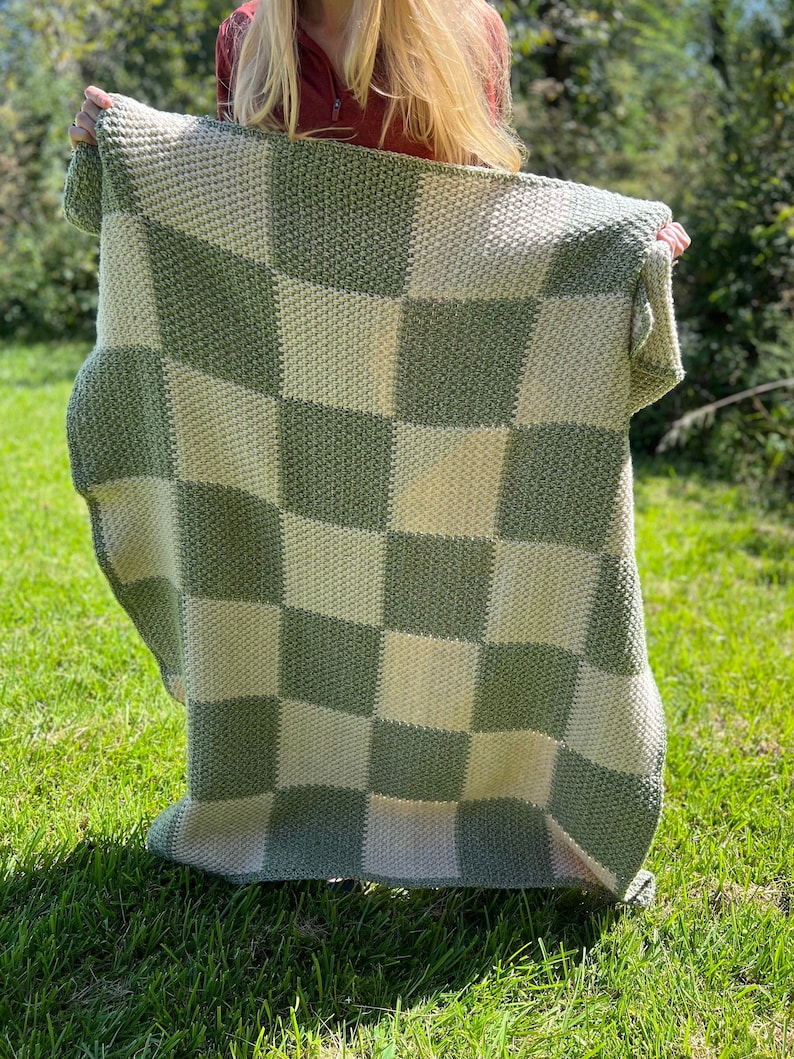 Check It Out Blanket PDF Crochet Pattern Texture Geometric Checkered ...