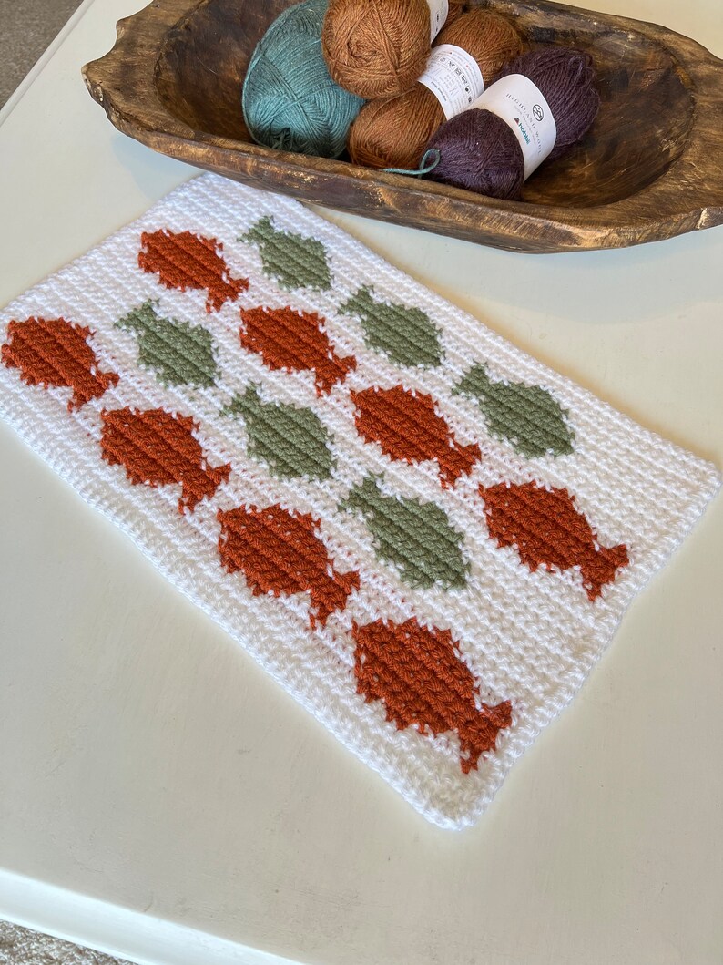 School of Fish Cat Crochet Placemat, Bowl Mat | PDF Crochet Pattern - Etsy
