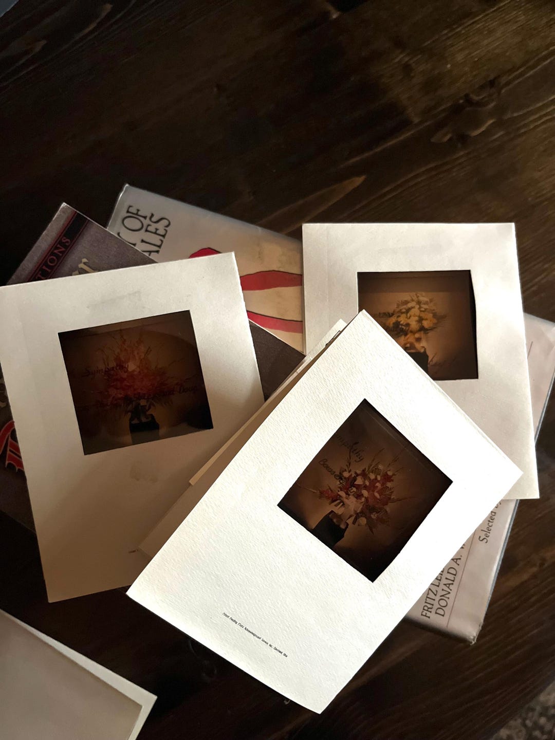 Vintage Funeral Home Floral Slide Cards | Mortuary | Cemetery | Morgue ...