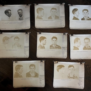 Antique 30s & 40s Mugshot Cards Ephemera True Crime Police Junk Journal ...