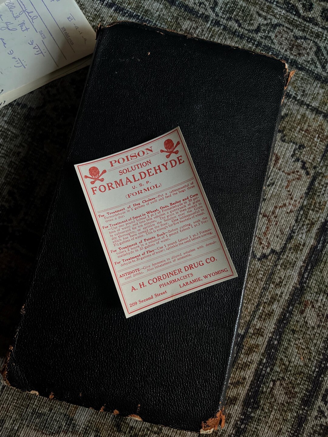 Antique Formaldehyde Label | Funeral Home | Mortuary | Apothecary ...