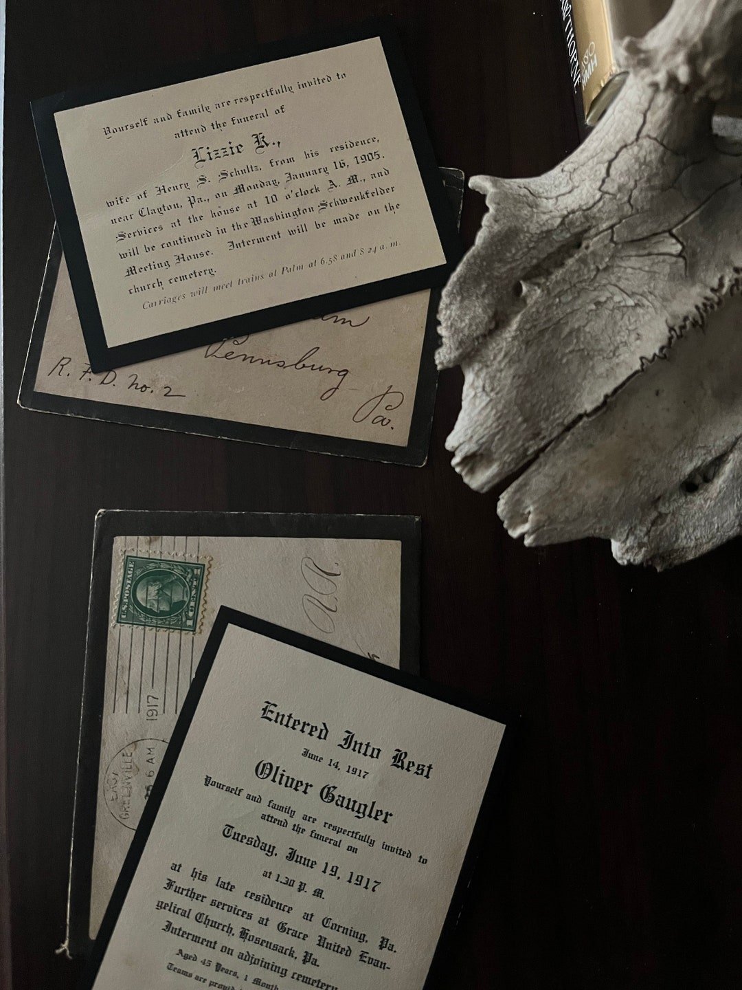 Antique Death/funeral Notices - Etsy