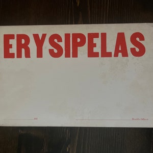 Antique 1940s Quarantine Medical Signs Infectious Disease Pathology ...