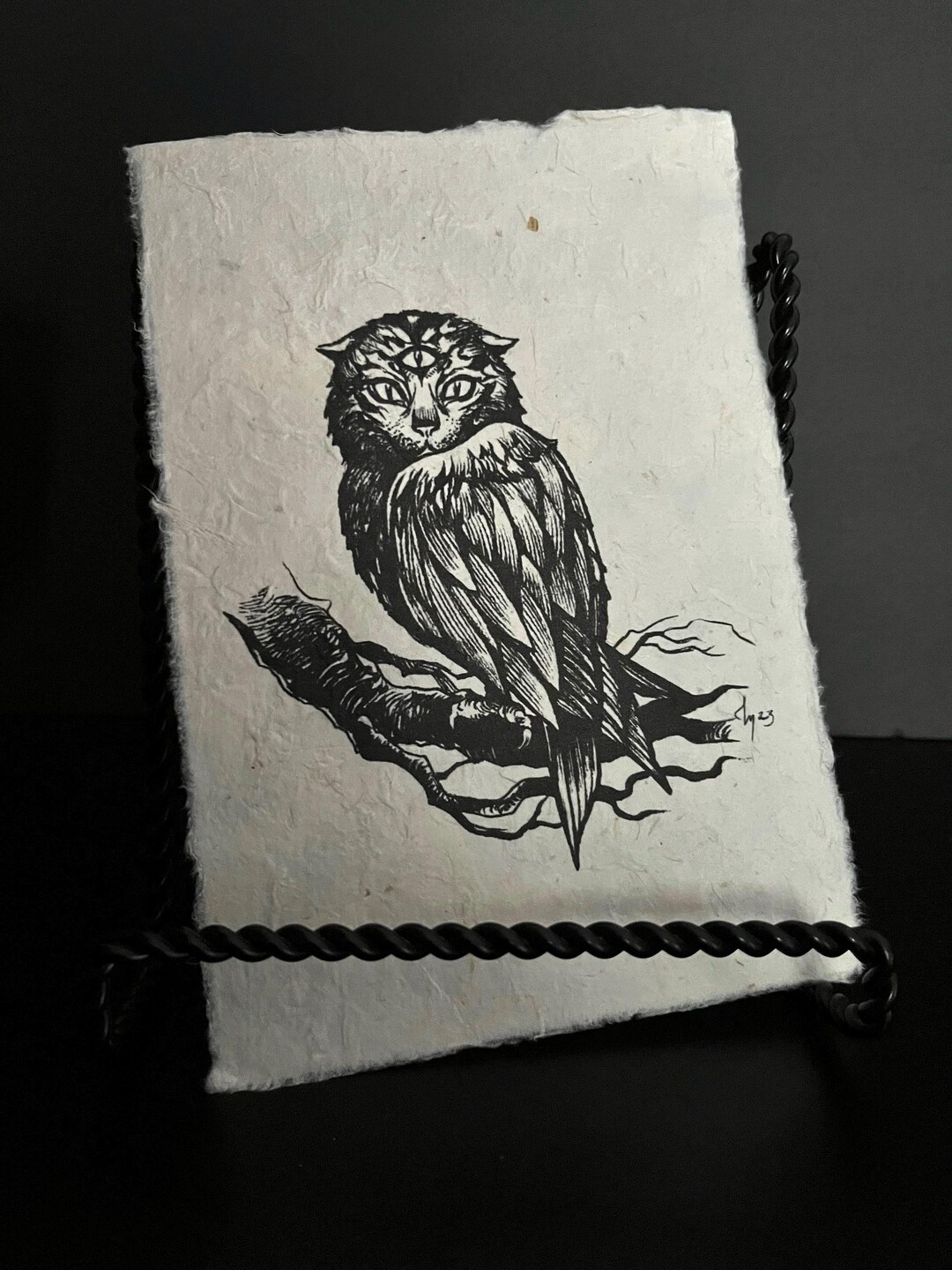 Curioddities Owlcat Print | Fine Art | Lotka Paper | Curiosities ...