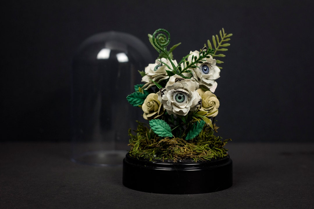 Ivory Seeing Eye Rose Bell Jar | Roses | Botany | Oddities ...