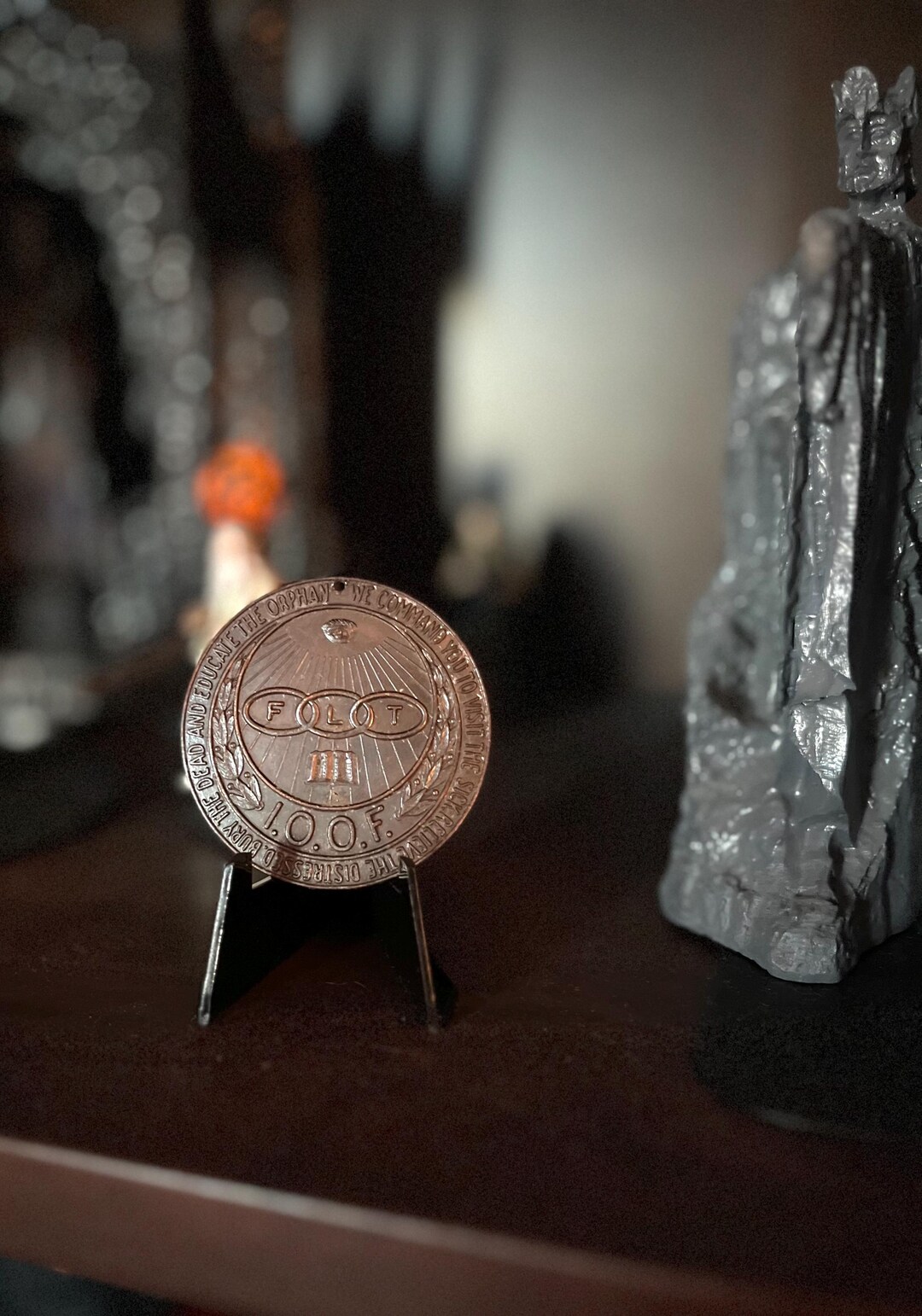 IOOF Medallion With Stand | Odd Fellows | Memorabilia | Brotherhood ...