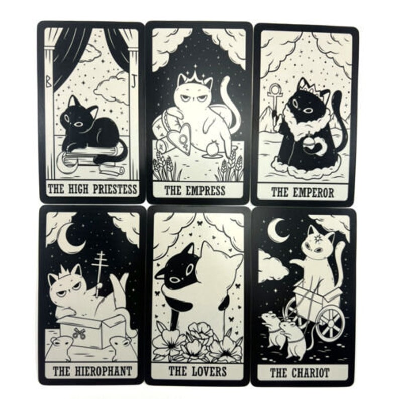 Kitten Tarot Deck - 78 Cute Tarot Cards - Etsy