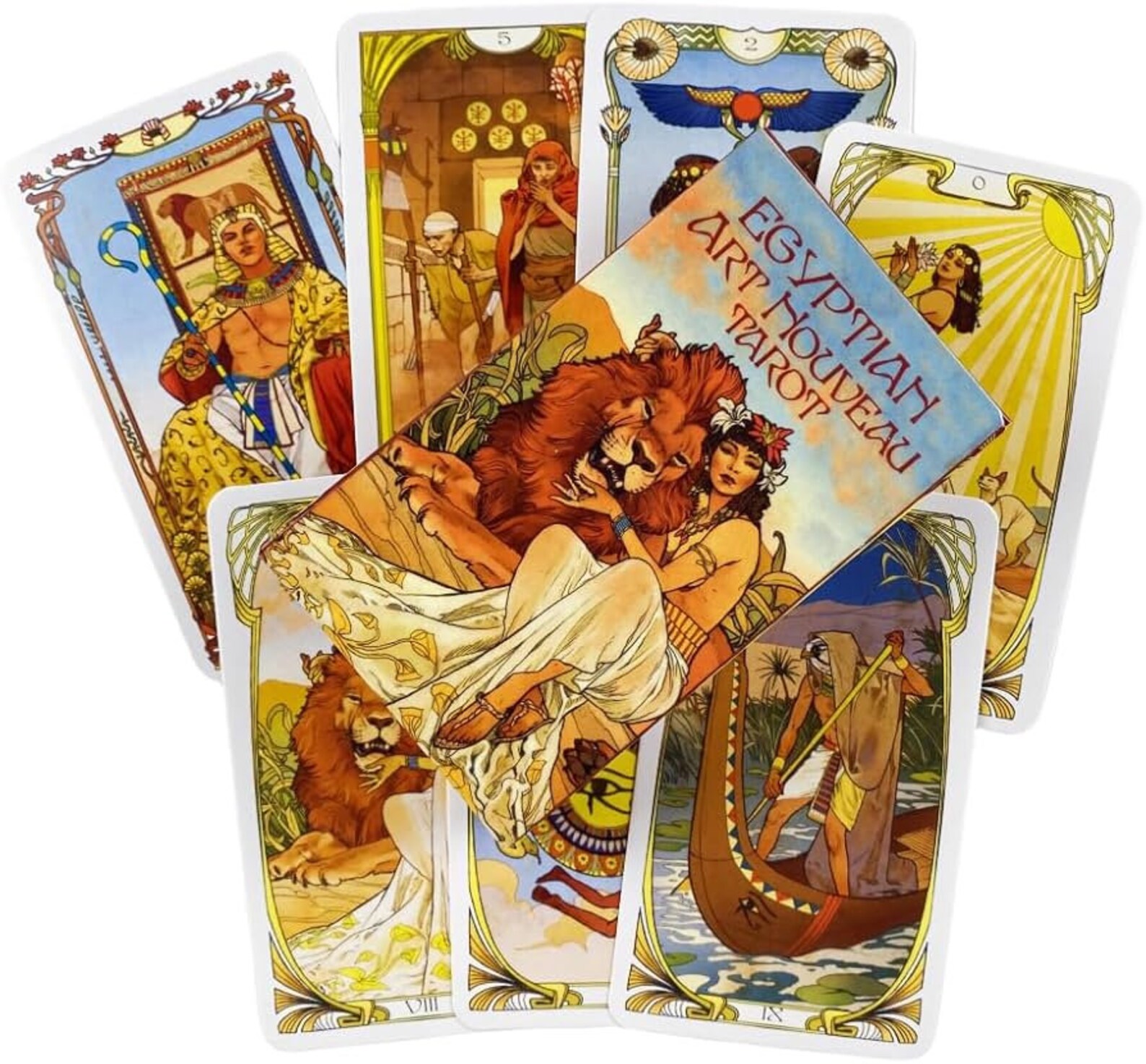 Egyptian Art Nouveau Tarot Deck - Etsy