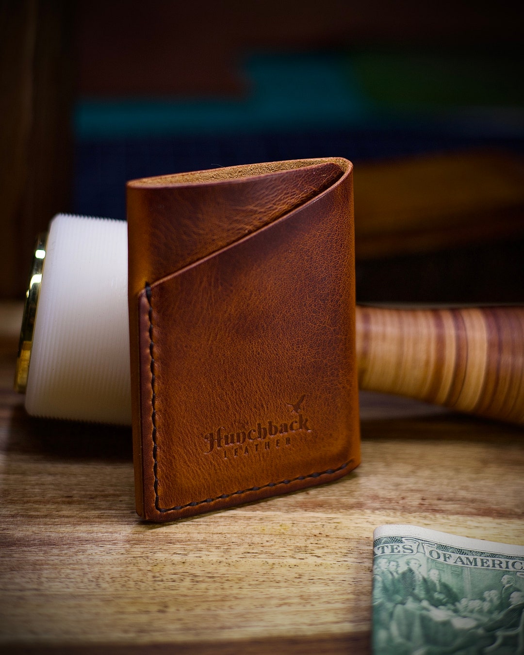 Ristretta Leather Wrap Wallet, Minimalist Wallet, Handmade Wallet, Card ...